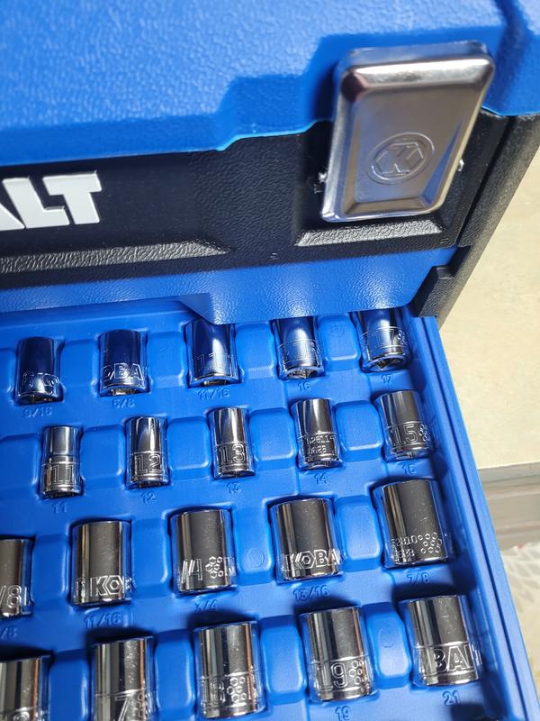 Kobalt 277-Piece Standard (SAE) and Metric Polished Chrome Mechanics ...
