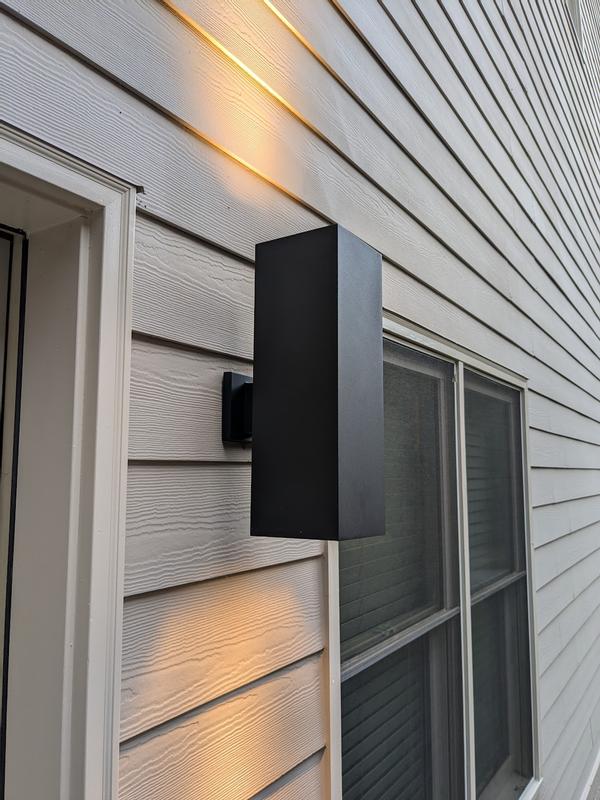 Progress Lighting Square 2-Light 18-in H Antique Bronze Outdoor Wall ...
