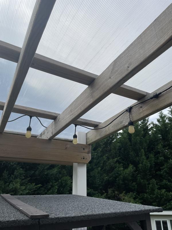 AmeriLux International MultiLite 4-ft x 8-ft Ribbed Clear Polycarbonate ...