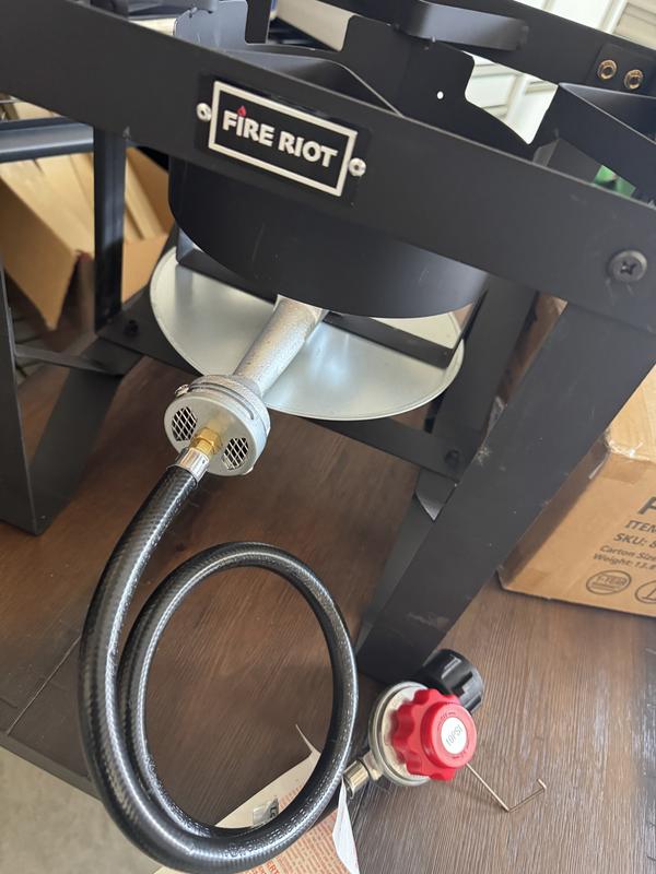 FIRE RIOT Single Stand 1 -Burner Propane Manual Steel Outdoor burner in ...