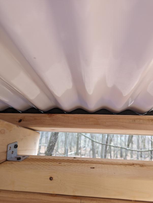 AmeriLux International PVCLite 2.16-ft x 12-ft Corrugated White PVC ...
