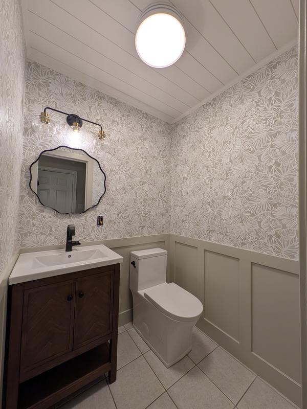 Akicon 2-Sone 110-CFM Black Decorative Lighted Bathroom Ventilator Fan ...