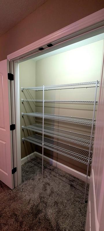 ClosetMaid 86-in White Fixed Mount Wire Shelving Support Pole 51009 at ...