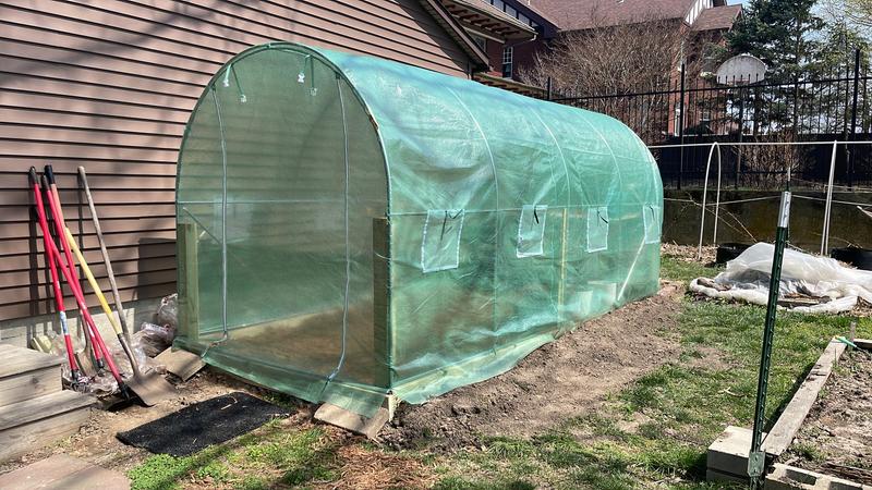 VEVOR Walk-in Tunnel Greenhouse, 15 x 7 x 7 ft Portable Plant Hot House ...