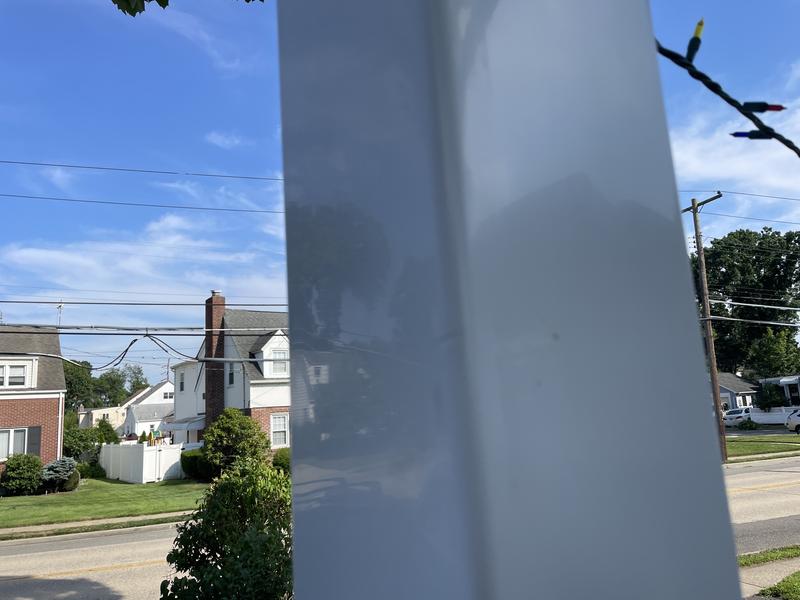 CATALYST Emblem 9-ft H x 5-in W White Privacy Vinyl End Fence post in ...