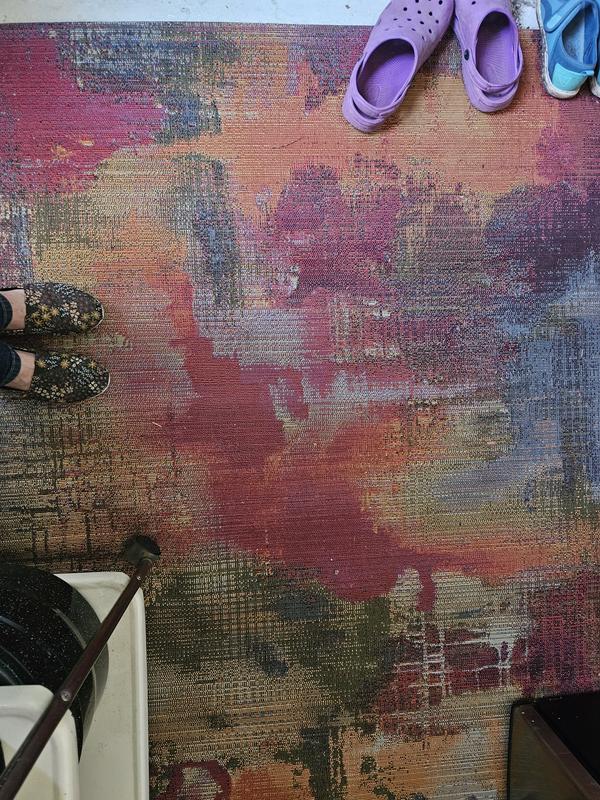 Unique Loom Azera Outdoor 8 X 8 (ft) Multi/Beige Round Indoor/Outdoor ...