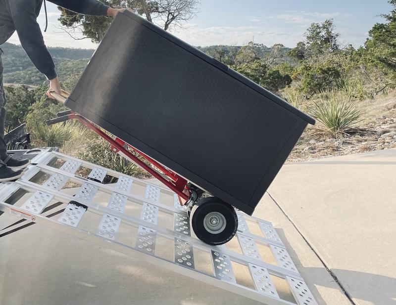 Kobalt 3.76-ft x 5.75-ft 1600-lb Capacity Folding Loading Ramp AC1008TR ...