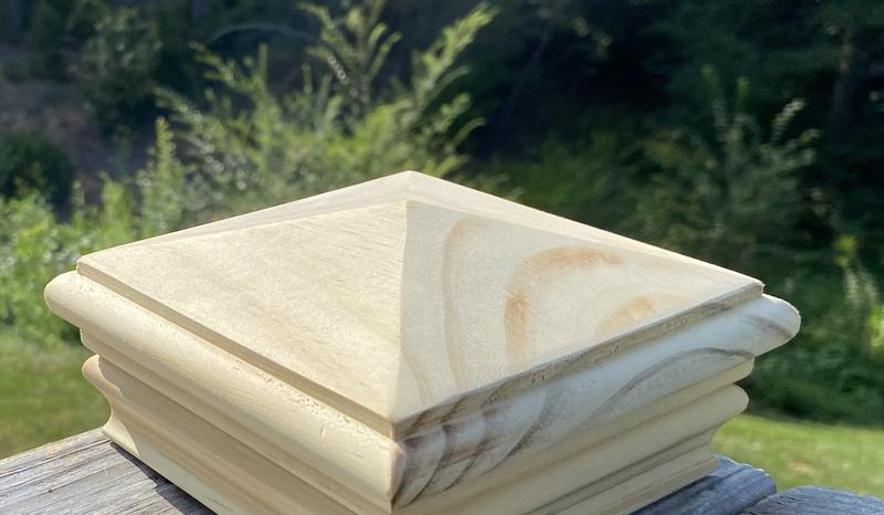 RELIABILT 6-in x 6-in Natural Wood Pine Deck Post Cap in the Deck Post ...