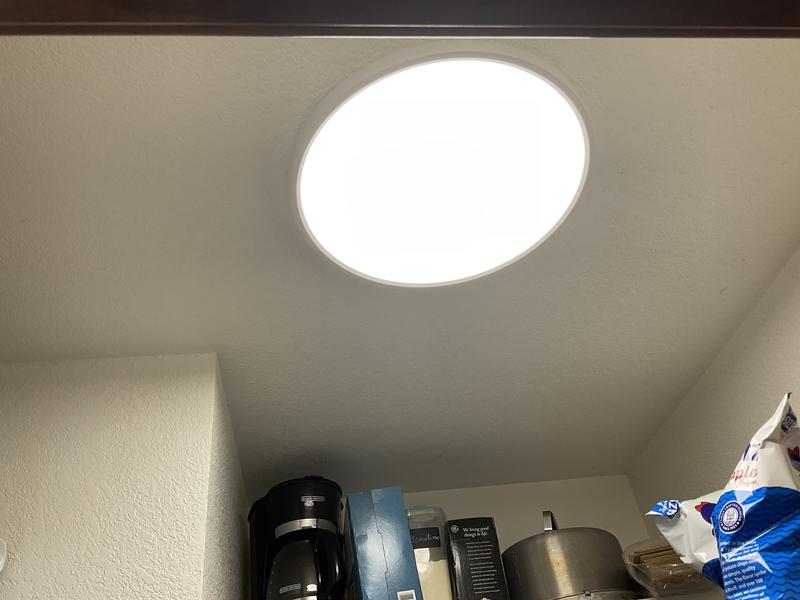 Bieuoram 6 Pack of 16 Inch 40Watt 4800 Lumens LED Flush Mount Ceiling ...