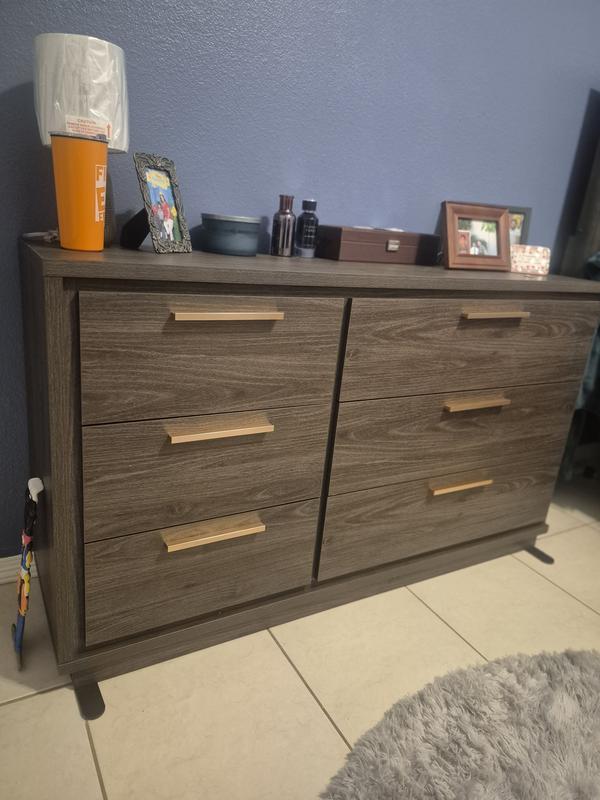 Belleze 6 Drawer Dresser for Bedroom and Closet Brown in the Dressers ...