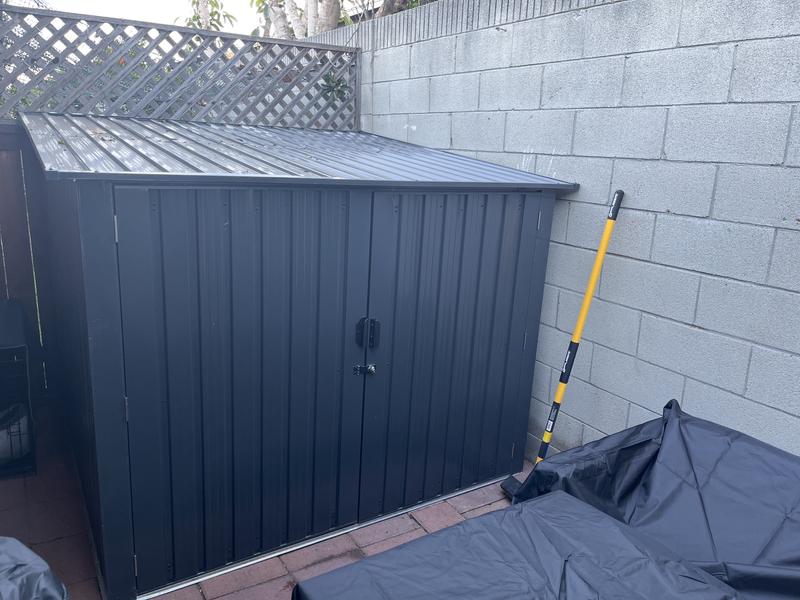 Hanover 5-ft x 3-ft Galvanized steel Metal Storage Shed in the Metal ...