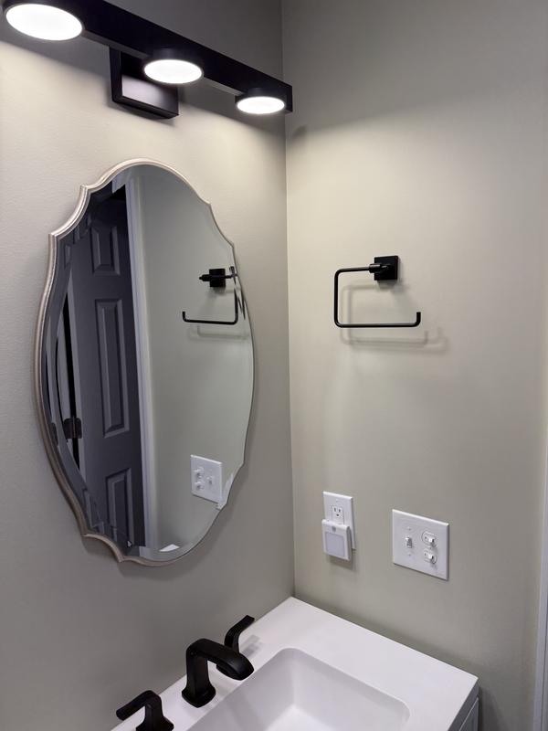 C Cattleya 30-in 4 Light Matte Black Integrated LED Modern/contemporary ...