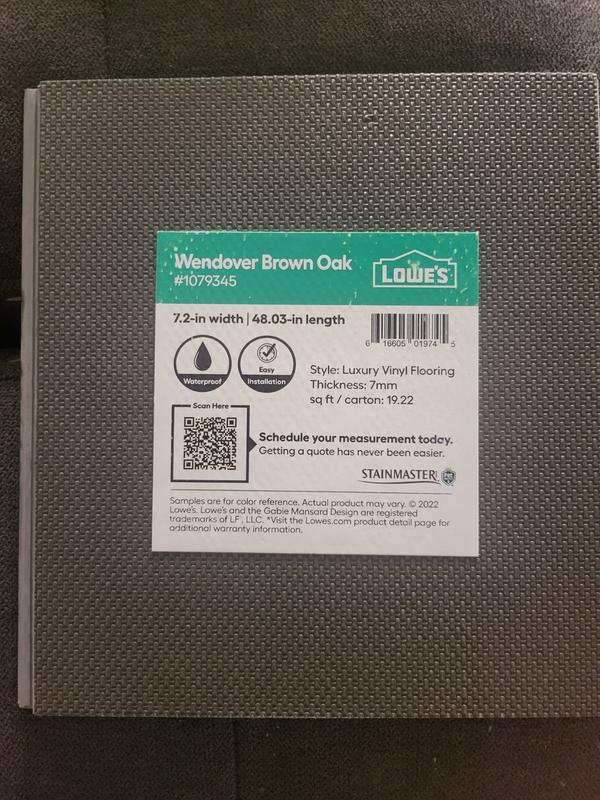 STAINMASTER PetProtect (Sample) Wendover Oak Brown Wood Look 20-mil ...