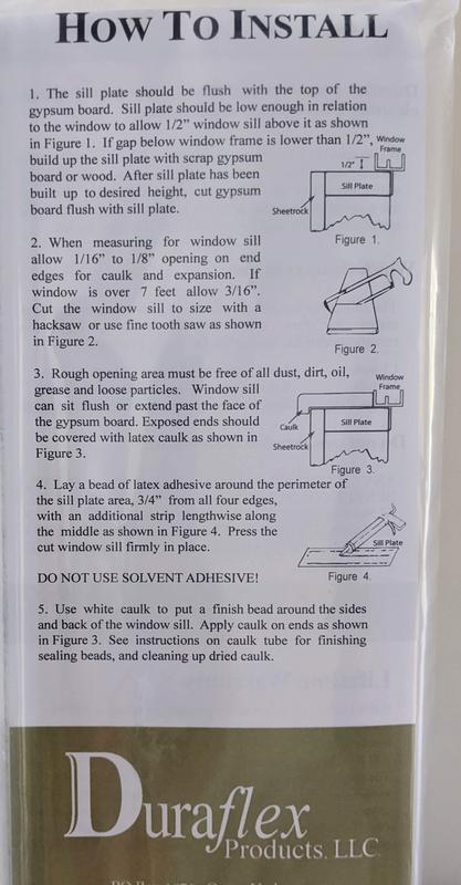 Duraflex 1-in x 3-1/4-in x 5-ft Finished PVC Sill in the Window & Door ...