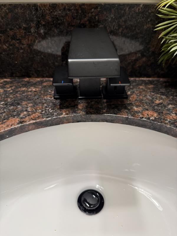 FURUISI Brushed Gold Widespread 2-Handle Bathroom Sink Faucet with ...