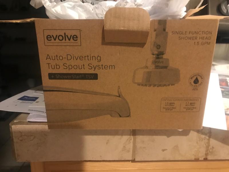 Evolve Thermostatic Valve Chrome 3.25-in Round Fixed Shower Head 1.5 ...