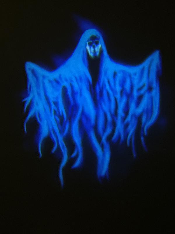 Haunted Living LED Animated Blue Ghost Projector Halloween Light ES65 ...