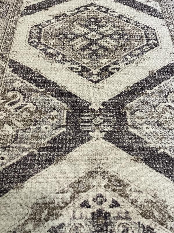 allen + roth 2 X 7 (ft) Grey Brown Indoor Distressed/Overdyed Machine ...