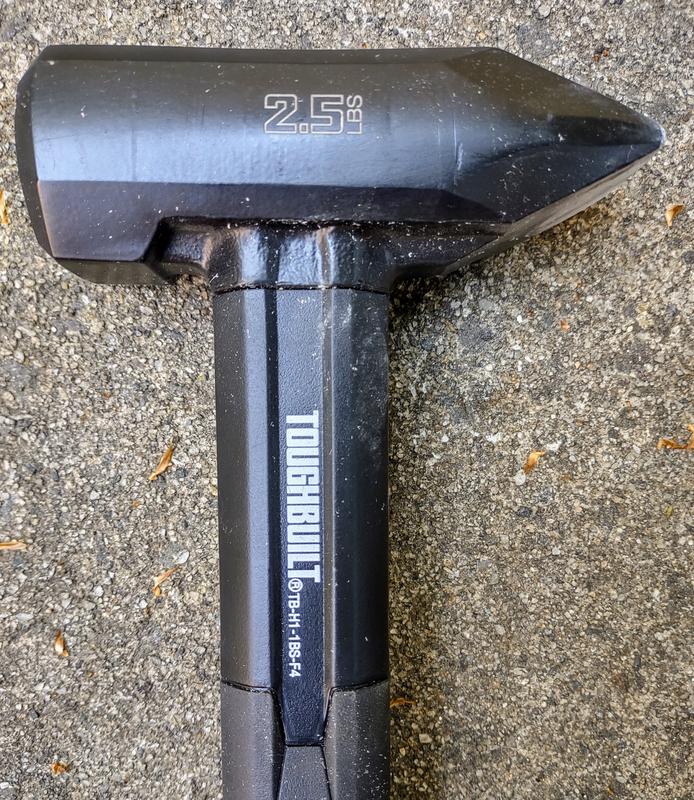 TOUGHBUILT 4-lb Smooth Face Steel Head Fiberglass Blacksmith Specialty ...