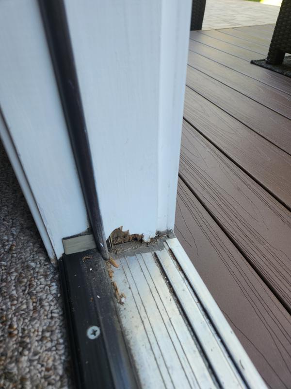 JELD-WEN F-3500 60-in x 80-in x 4-9/16-in Jamb Black Fiberglass Right ...