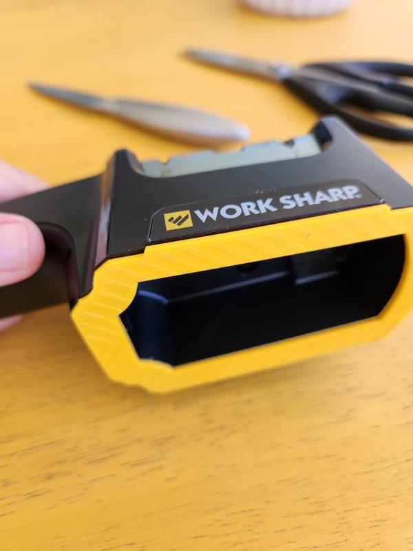 Work Sharp Kitchen Knife Sharpener - Diamond and Ceramic Wheels - Pull ...