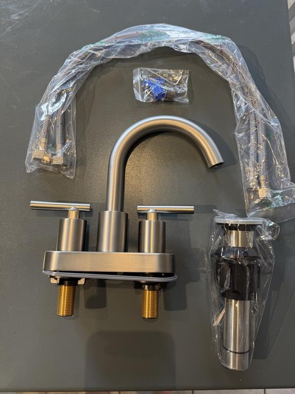 FURUISI Bathroom Faucet Chrome Widespread 2-Handle WaterSense Bathroom ...