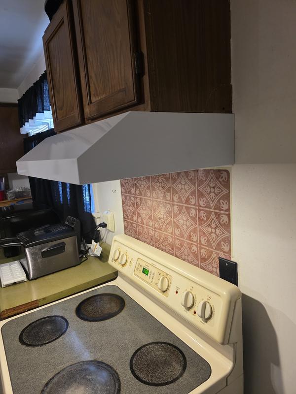 Broan 30 inch Convertible 350-CFM StainlessSteel Under Cabinet Range ...