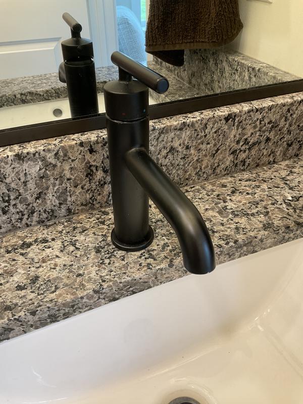 Moen Gibson Bronzed Gold Single hole 1-handle WaterSense High-arc ...