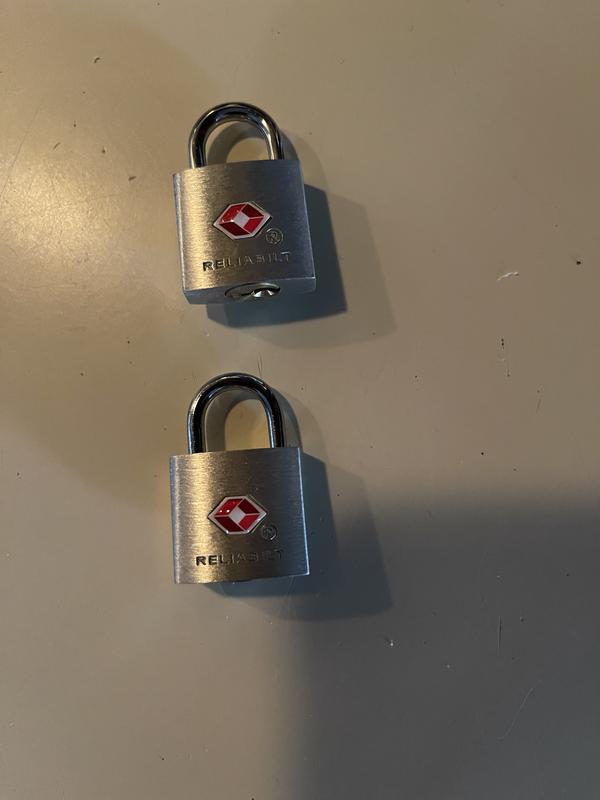 RELIABILT Keyed Padlock, 7/8-in Wide x 7/16-in Shackle 4 -Pack in the ...