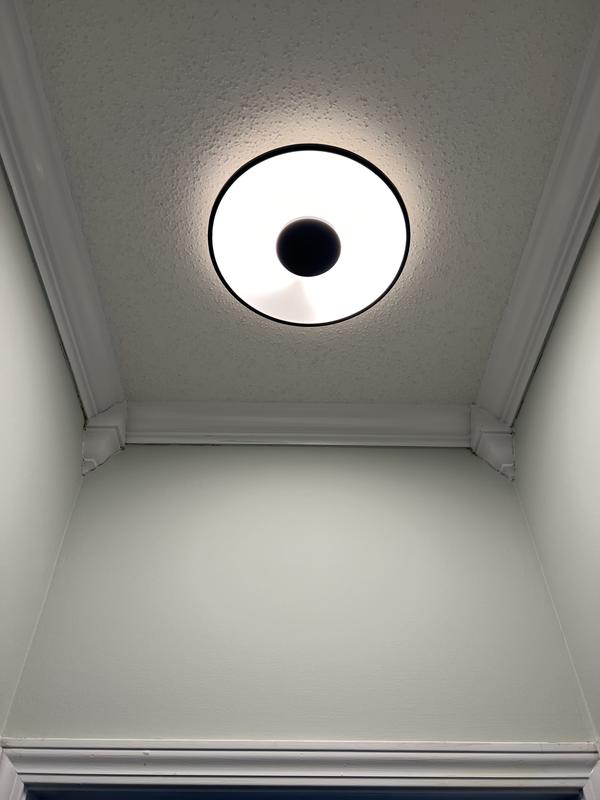 Origin 21 Ledger 1 -Light 12.875-in Matte Black Integrated LED Flush ...