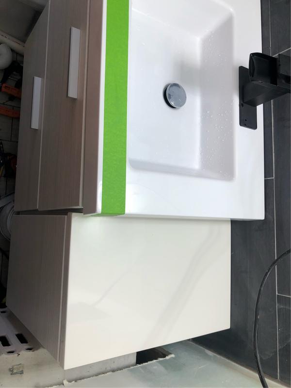 Style Selections Acadia 12-in White Floating Bathroom Vanity with White ...