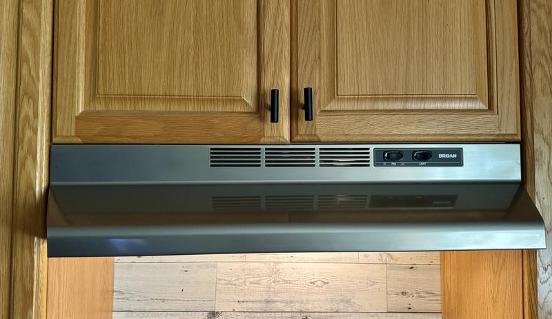 Broan 36-in Ductless Fingerprint Resistant Stainless-steel Finish Under ...