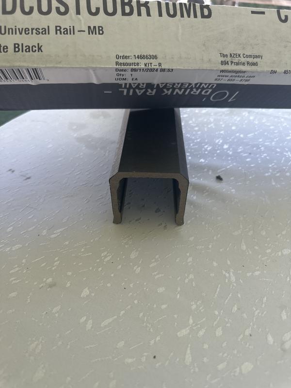 TimberTech Classic Composite 10-ft L x 3-in W x 3-in H Matte Black ...
