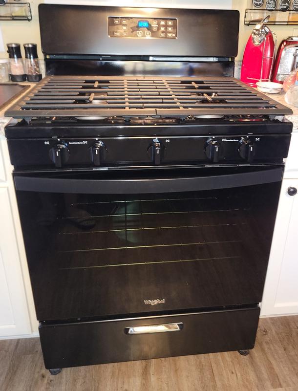 Whirlpool 30-in 5 Burners 5.1-cu ft Freestanding Natural Gas Range ...