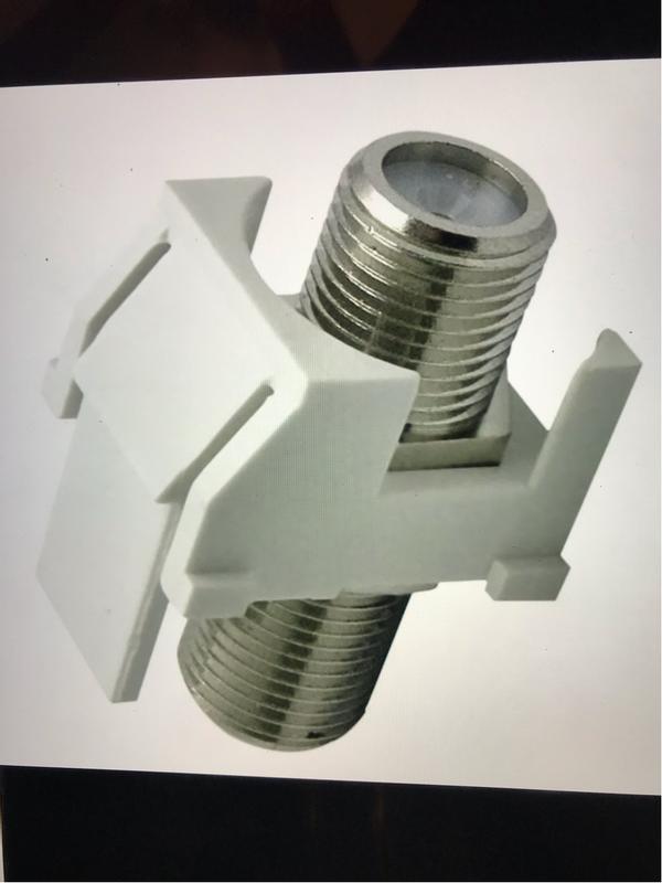 On-Q/Legrand F-Type Coax Wall Jack in the Audio & Video Wall Jacks ...