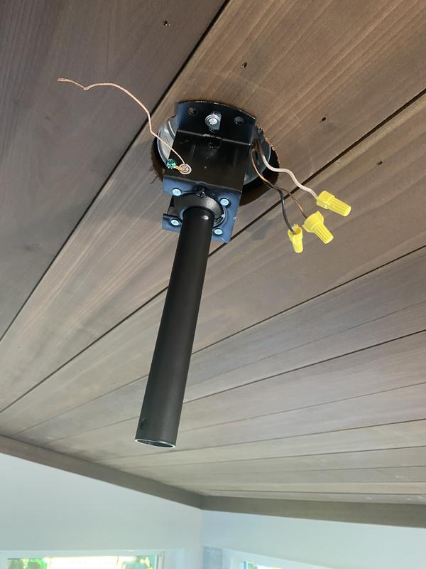 SILJOY 52-in Rustic FlushMount Cage Ceiling Fan with Walnut or Black ...