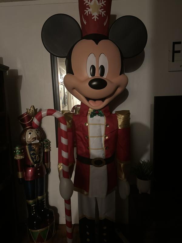 Disney Animatronic 90.55-in Mouse Free Standing Decoration with White ...