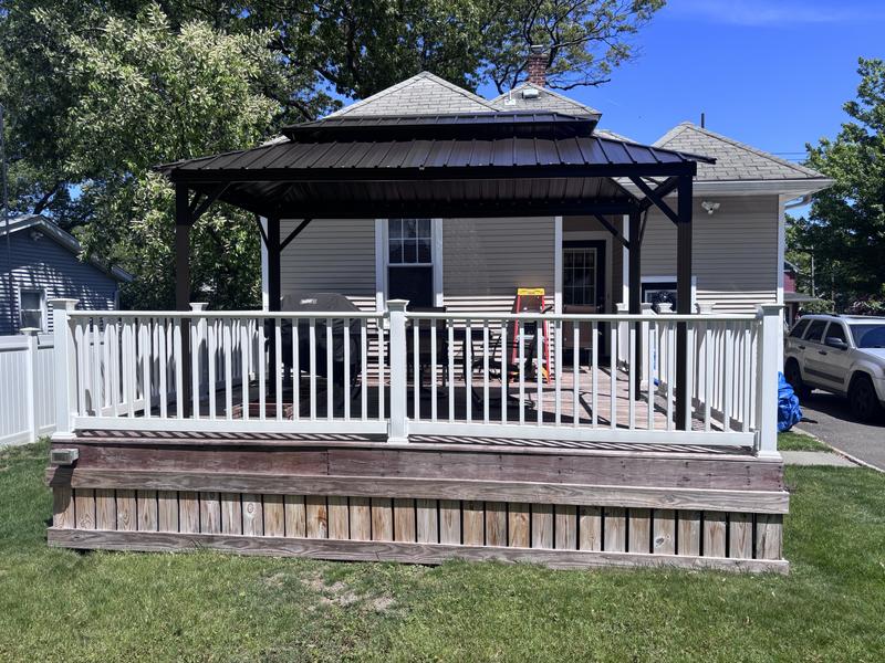 PURPLE LEAF 14-ft x 12-ft Gazebo Bronze Gazebo with Hardtop Roof ...