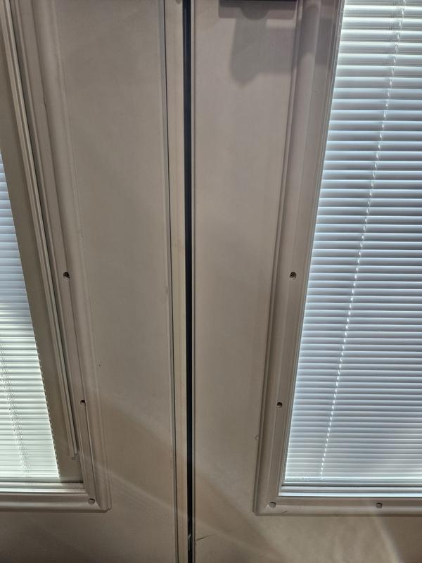 JELD-WEN 72-in x 80-in x 4-9/16-in Jamb Black Steel Left-hand inswing ...