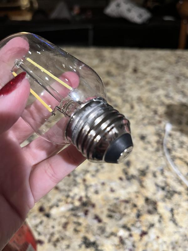 Utilitech 40 -Watt EQ T14 Daylight Screw bases Dimmable LED General purpose Light Bulb 3 -Pack ...