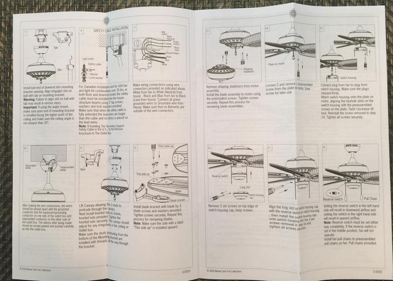 Generation Lighting Cruise 52-in Roman Bronze with American Walnut Abs ...
