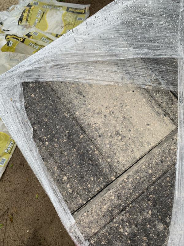 Shop Pavestone Square Glacier/Embossed Concrete Patio Project at Lowes.com