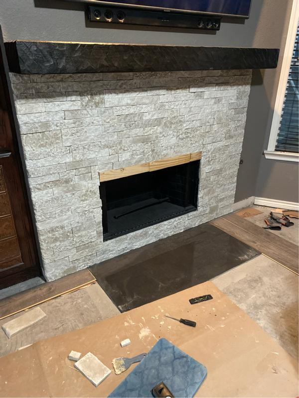 AirStone Spring Creek 8-sq ft Gray Faux Stone Veneer CLSCFIO at Lowes.com