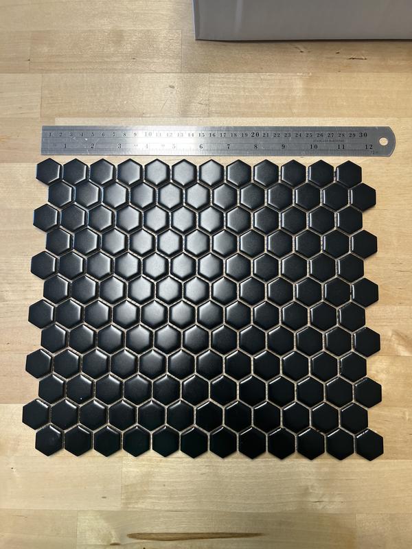 Affinity Tile Metro 1 in. Hex Glossy Purple 10-in x 12-in Glossy ...