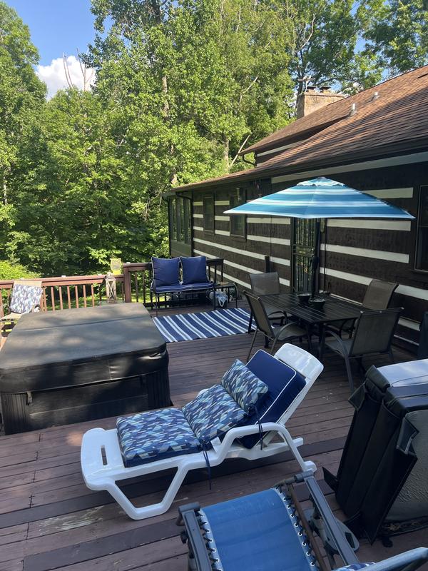 Style Selections 20-in x 21-in Grey Starburst High back patio chair ...