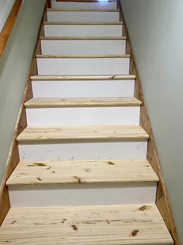 RetroRiser 42-in x 7.5-in x 0.34-in Primed White Poplar Wood Stair ...