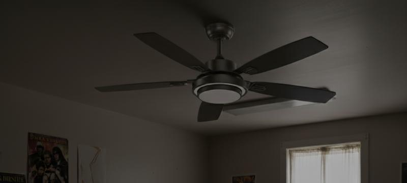 SILJOY 52-in Gray Ceiling Fan with Grey or Oak Color Blades(5 Blades ...
