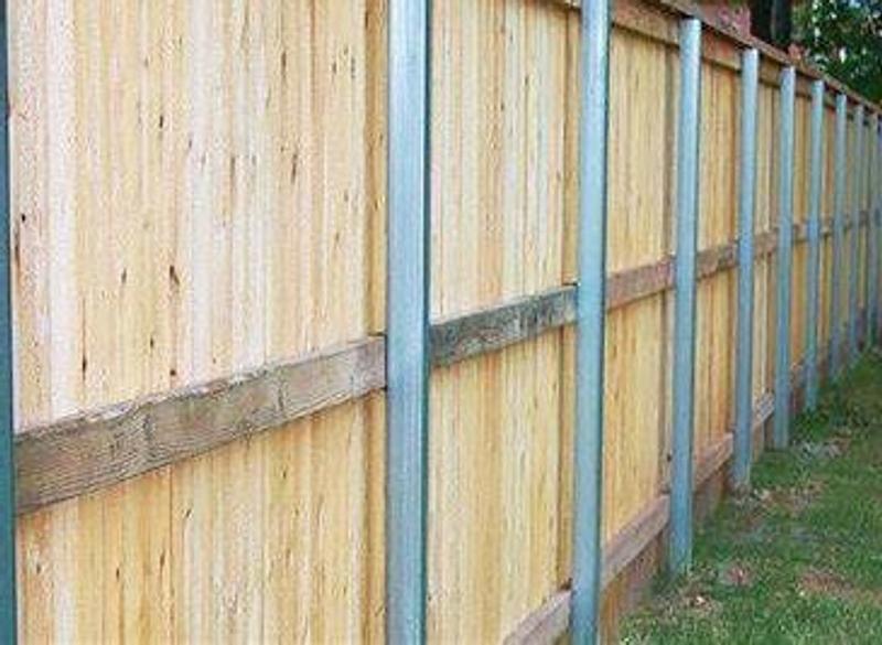 Proforce 7-1/2-ft H x 3-in W Galvanized Galvanized steel Privacy Line ...