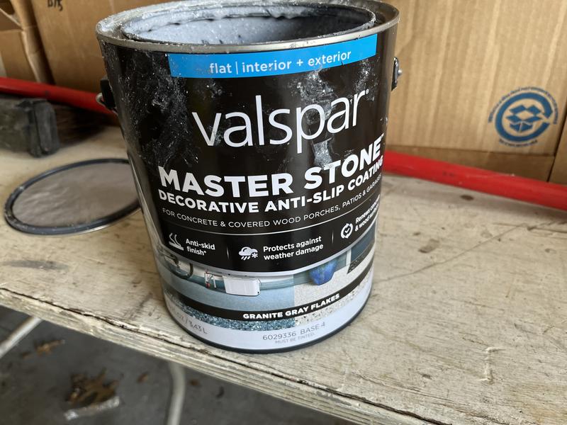 Valspar Master Stone 1-part Base 4, Sandy Shore Flakes Acrylic Concrete ...