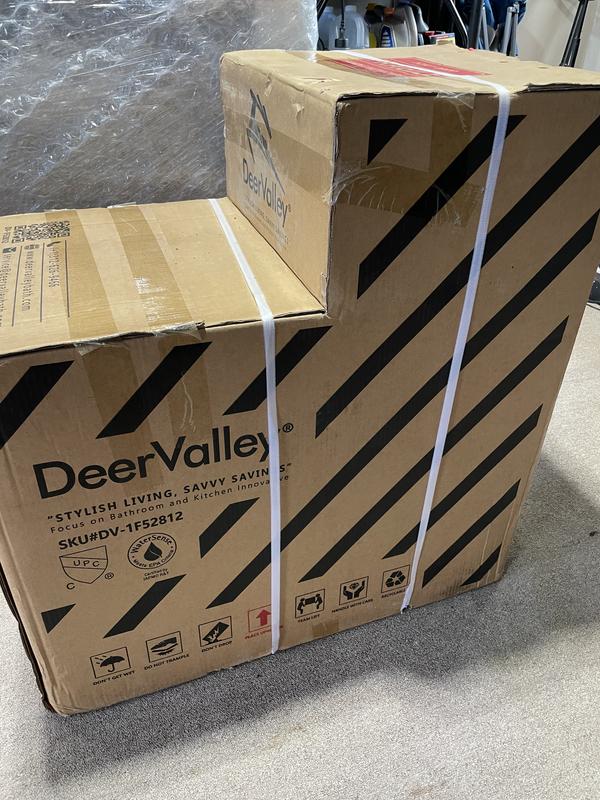 DeerValley White Dual Flush Elongated Standard Height Soft Close 1 ...